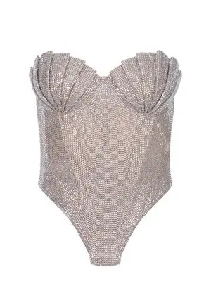 Giuseppe Di Morabito Rhinestone Bustier Top