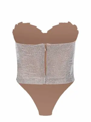 Giuseppe Di Morabito Rhinestone Bustier Top