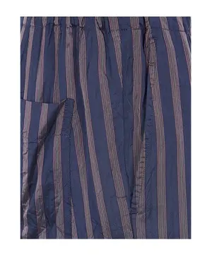 Dries Van Noten Pleated Wide Leg Trousers - Navy