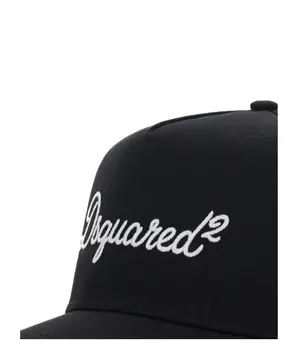 Dsquared2 Logo Embroidered Baseball Cap - Black
