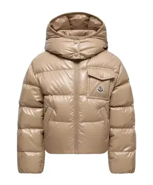 Moncler Andro Hooded Down Jacket - Beige