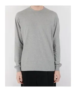 Auralee Long-sleeved Crew Neck T-shirt - Gray
