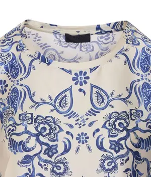 Liu Jo Printed Crewneck Short-sleeve Top