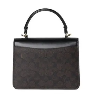 COACH Signature Canvas Courtney Top Handle Bag