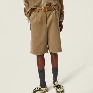Miu Miu Corduroy Pleated Shorts