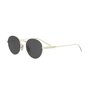 Celine Full Rim Round Frame Sunglasses - Gray