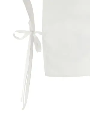 Miu Miu Sleeveless Side-tie Shirt - White