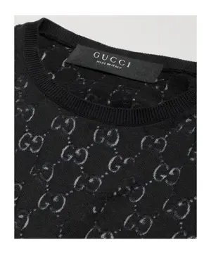 Gucci Gg Devoré Long Sleeve Top