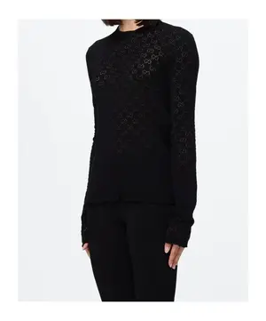 Gucci Gg Devoré Long Sleeve Top