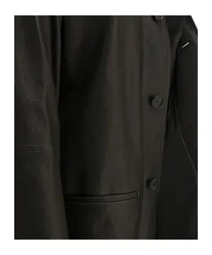 Auralee Leather Jacket With Classic Collar