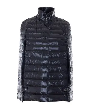 Herno Quilted High Neck Cape