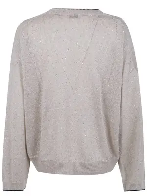 Brunello Cucinelli Embellished Crewneck Jumper