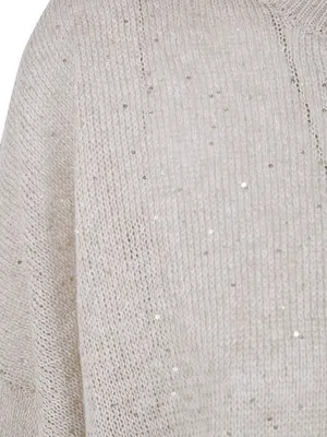 Brunello Cucinelli Embellished Crewneck Jumper