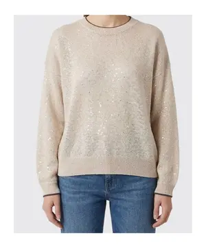 Brunello Cucinelli Embellished Crewneck Jumper