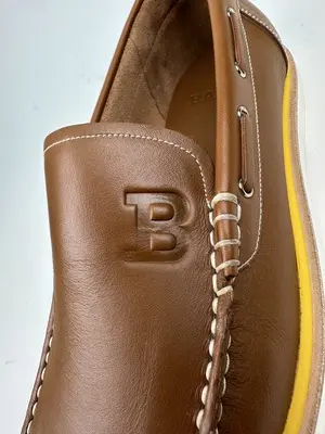 Bally Embossed Logo Loafers