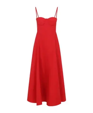 Sleeveless Bustier Maxi Dress