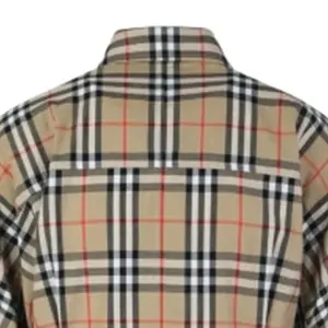 Burberry Long Sleeve Checked Shirt Dress
