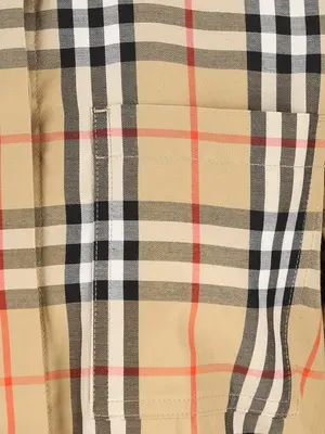 Burberry Long Sleeve Checked Shirt Dress