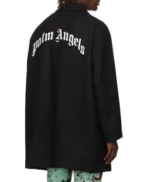 Palm Angels Curved Logo Coat