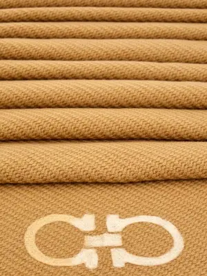 FERRAGAMO Jacquard Scarf - Camel