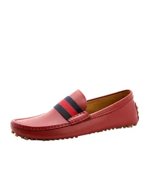 Gucci Stripe Detailed Slip-on Driving Loafers