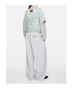Acne Studios Distressed Denim Short Sleeve Jacket - No