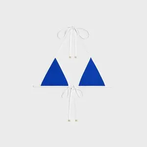 Celine Triomphe Triangle Top In Matte Jersey
