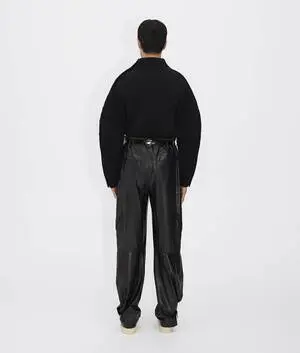 Bottega Veneta Mock Neck Ribbed Jumper