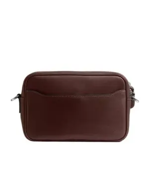 COACH Radio Camera Leather Shoulder Bag - Maple