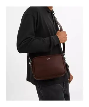 COACH Radio Camera Leather Shoulder Bag - Maple