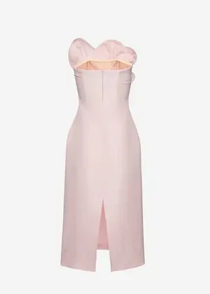 Magda Butrym Draped Strapless Midi Dress - Pink
