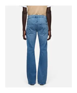 7 For All Mankind Bootcut Stretch Jeans In Medium Wash
