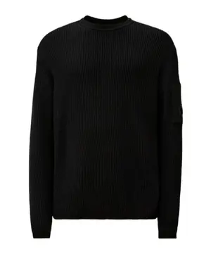 C.P. COMPANY Sea Island Ribbed Lens Sweater