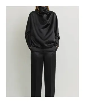 TOTEME High Neck Draped Top
