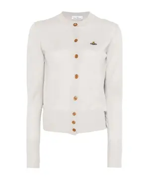 VIVIENNE WESTWOOD Vivienne Westwood Logo Embroidered Knitted Cardigan No