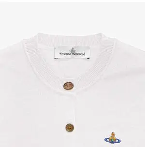 VIVIENNE WESTWOOD Logo Embroidered Knitted Cardigan - No