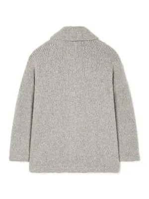Alanui Shawl-collar Button Cardigan - Gray