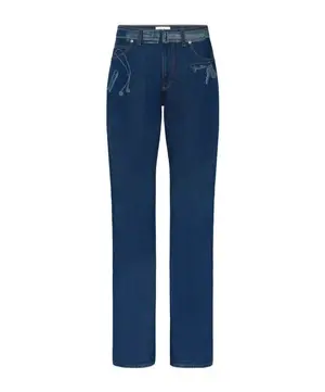 JEAN PAUL GAULTIER Printed Denim Jeans