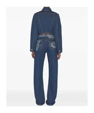 JEAN PAUL GAULTIER Printed Denim Jeans