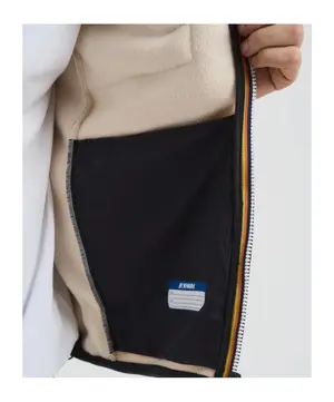 K-WAY Full Zip Fleece Hoodie - Nude