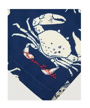 Maison Labiche Printed Swim Shorts With Crab Motif