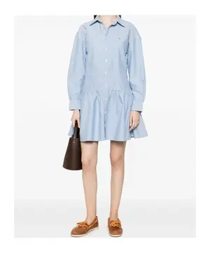 Polo Ralph Lauren Ruffled Hem Shirt Dress