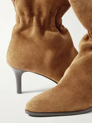 Isabel Marant Étoile Forla Gathered Ankle Boots - Tan