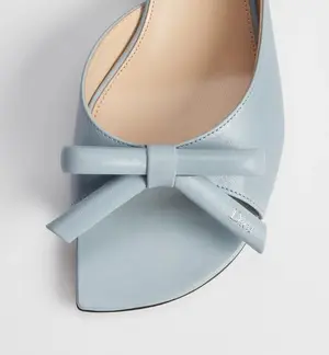 Dior Slingback Heeled Sandals With Bow Detailing