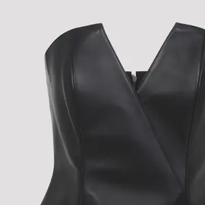 Ralph Lauren Harling Lambskin Bustier Top