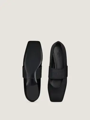 Givenchy Sliced Square Ballet Flats - Black