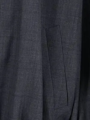 THE FRANKIE SHOP Baxter Plaid Zip Jacket - Darkgrey