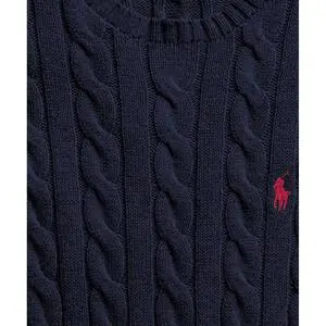 Polo Ralph Lauren Cable Knit Crewneck Pullover - Black