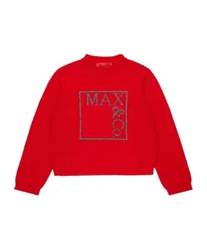 MAXCO. Max&co. Intarsia-knit Logo Jumper