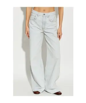 ANINE BING Lewis Frayed Jeans - Blue